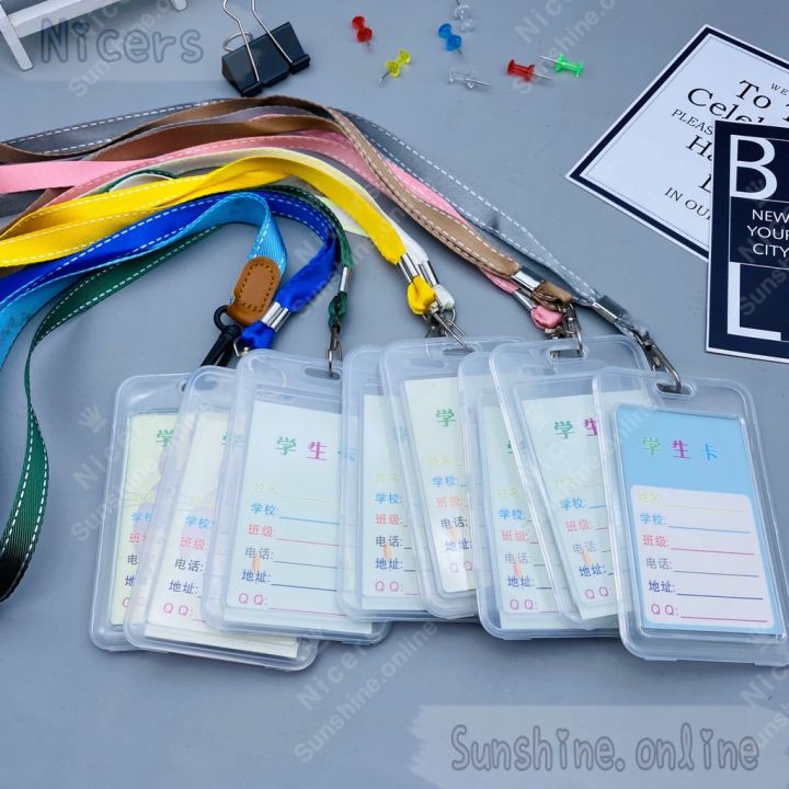 12mm ID Sling Holder Lanyards with Plastic ID Card Holder #1901 | Lazada PH