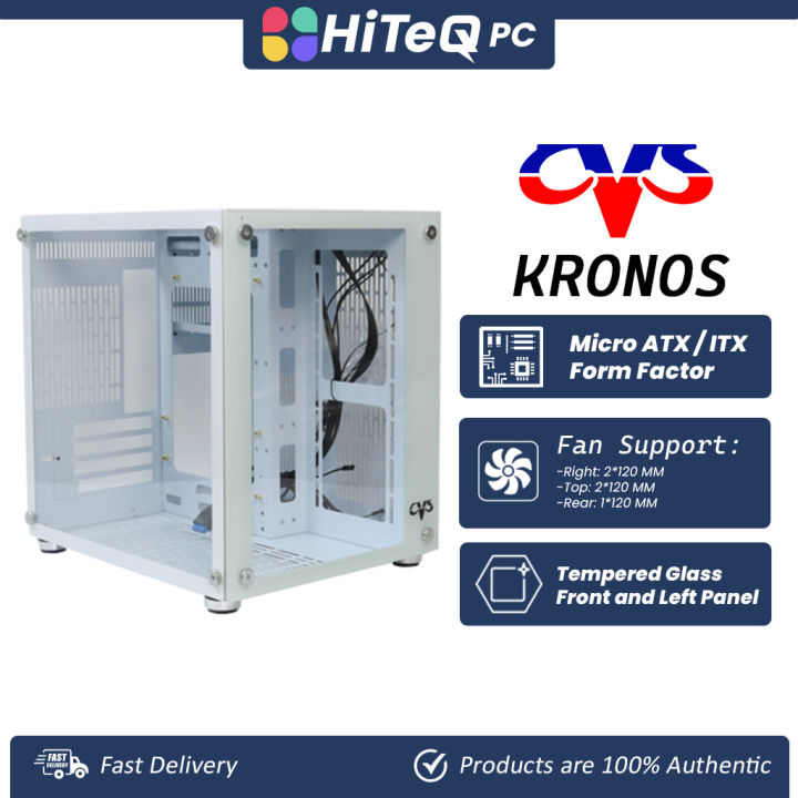 HiteqPC | CVS KRONOS GAMING PC CASE W/ TEMPERED GLASS FRONT+SIDE/USB3 ...
