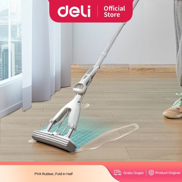 Deli Half Folded Alat Pel Lantai Lipat bahan PVA spon/EVA mop 19501 ...