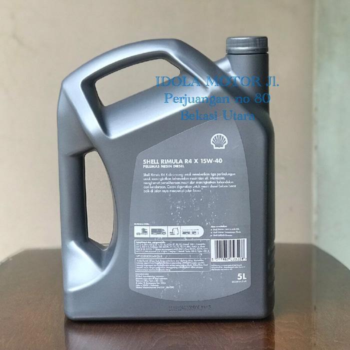 Oli diesel shell rimula R4 X sae 15w-40 isi 5 liter | Lazada Indonesia