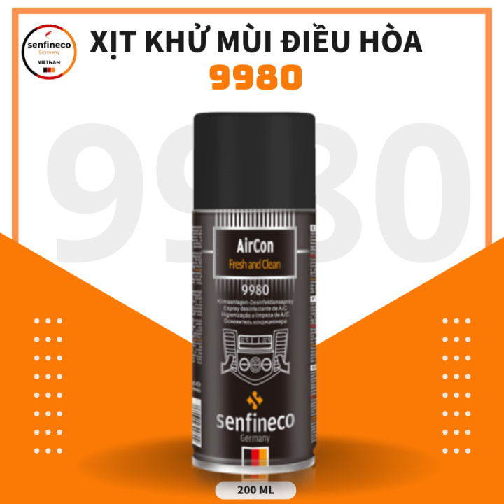 Dung dịch vệ sinh khử mùi điều hòa nội thất ô tô hương chanh Senfineco ...