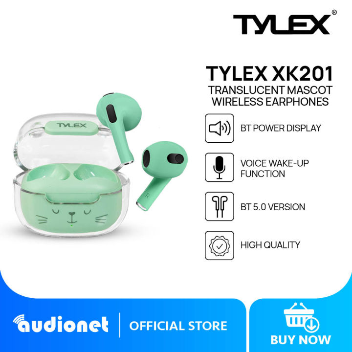TYLEX XK201 Translucent Mascot Wireless Earphones Bluetooth 5.0 Type-C ...
