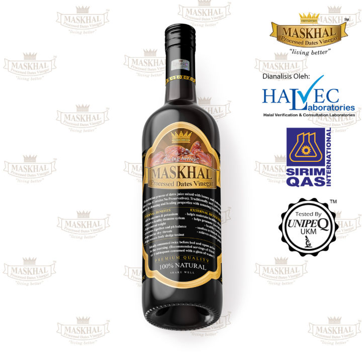 ♔Maskhal Dates Vinegar Cuka Kua Maskhal 375ml | Lazada