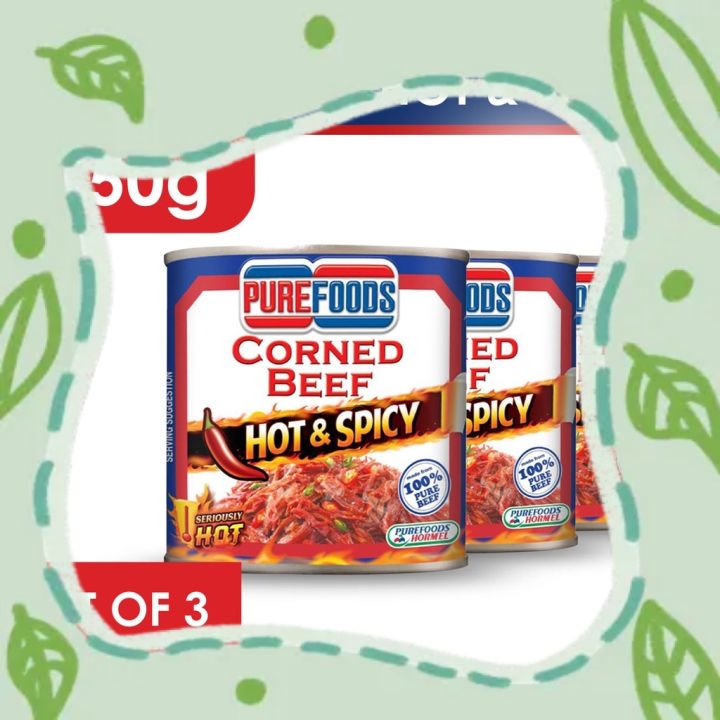 Purefoods Corned Beef Hot & Spicy (150g) Set of 3 | Lazada PH