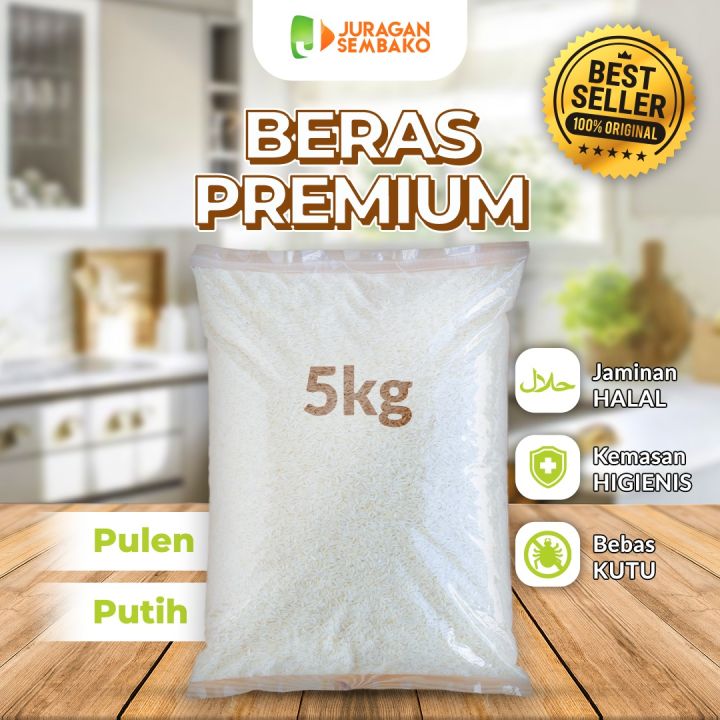 BERAS MEDIUM POLOS HALAL [5KG] | Lazada Indonesia