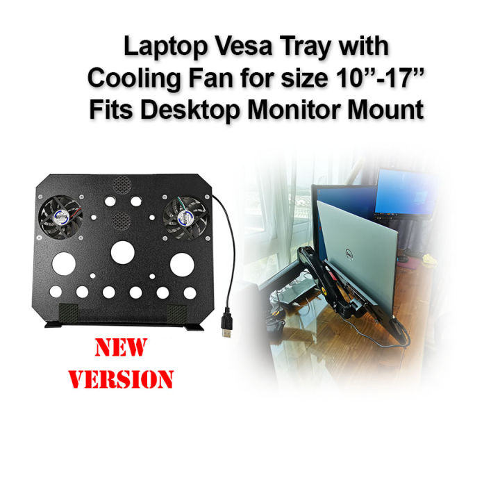 Vesa Laptop Tray for size 10”-17” Fits Desktop Monitor Mount | Lazada