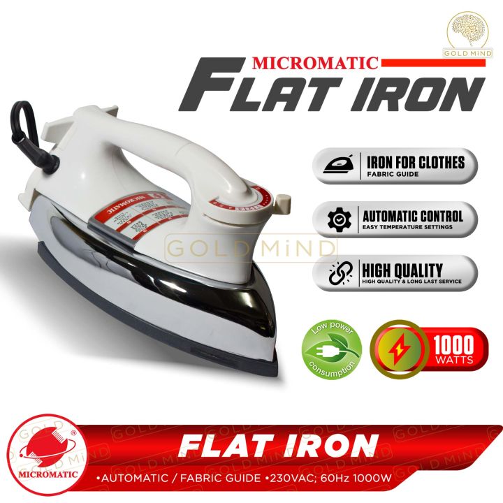Micromatic Flat Iron for Clothes Non Stick Coating plantsa ng damit ...