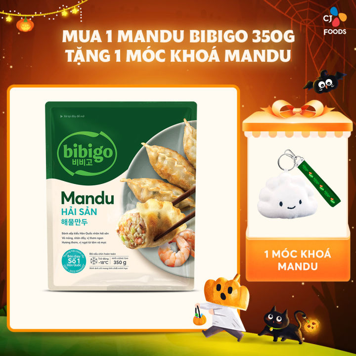 [Mua 1 tặng 1 móc khóa mandu] Bánh xếp Mandu Bibigo nhân Hải sản 350g | Lazada.vn
