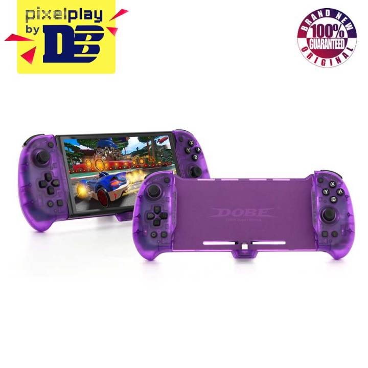 Dobe Eggshell Controller for Switch/Switch OLED (Transparent Purple ... Dobe Eggshell Controller for Switch/Switch OLED (Transparent Purple ...