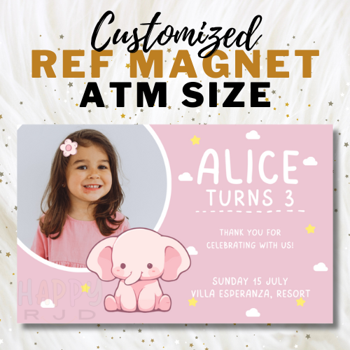 Customized / Personalized Ref Magnet ATM Size FULL Magnet| Birthday ...