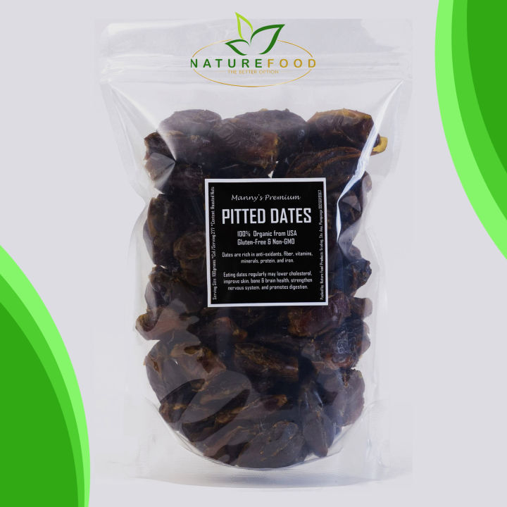 Pitted Dried Dates (Organic, Khadrawi, No Sugar Added Healthy Low Carb ...