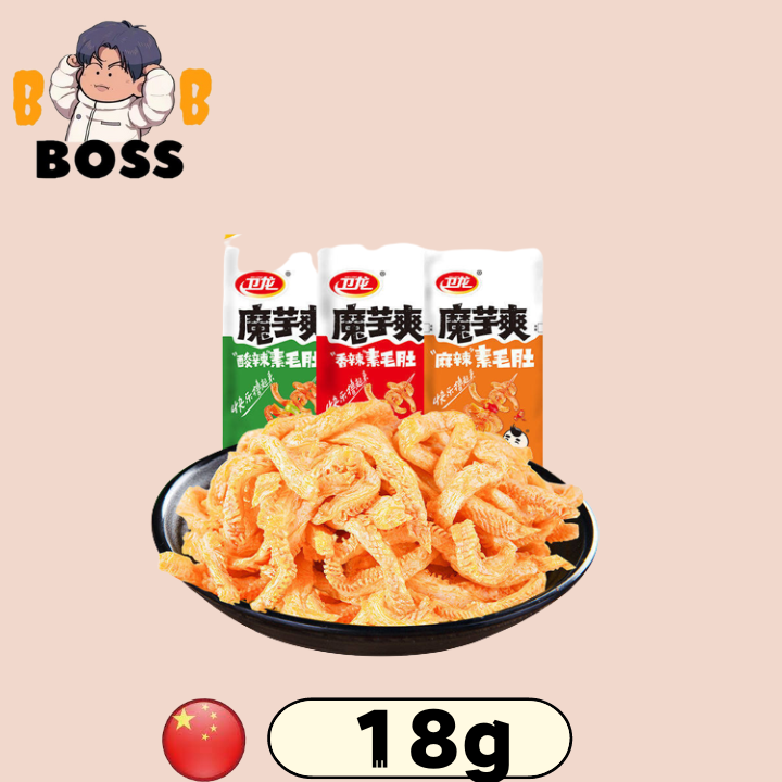 WeiLong Spicy Snacks Mo Yu Shuang 卫龙 魔芋爽 素毛肚 香辣/麻辣/酸辣 | Lazada