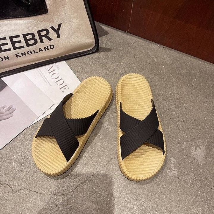 CRY - NEW TREND CROSS STRAP SLIP ON SLIPPER FOR WOMEN HIGH QUALITY ...