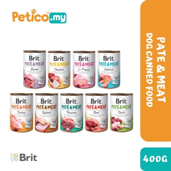 Brit Care Dog Pate & Meat 400g Wet Dog Food (Beef/ Chicken/ Lamb ...
