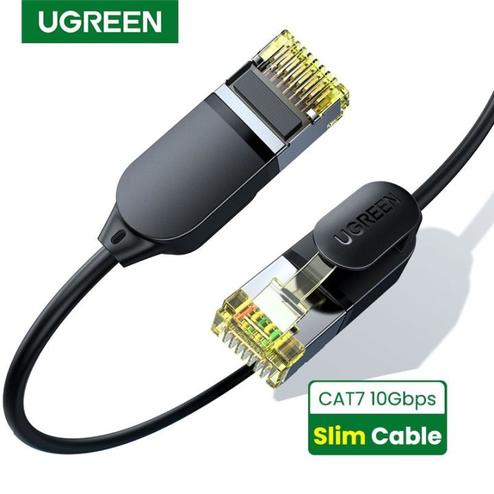 UGREEN Ethernet Cable CAT7 10Gbps Cable Ethernet Mini Slim 0.38mm ...