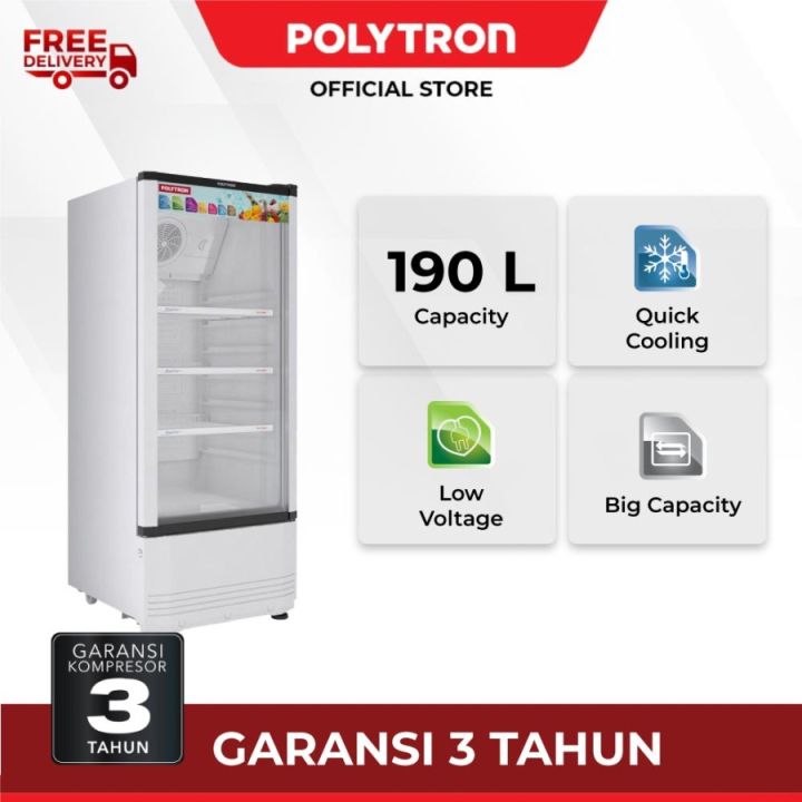POLYTRON Showcase 190 Liter SCN 140X | Lazada Indonesia