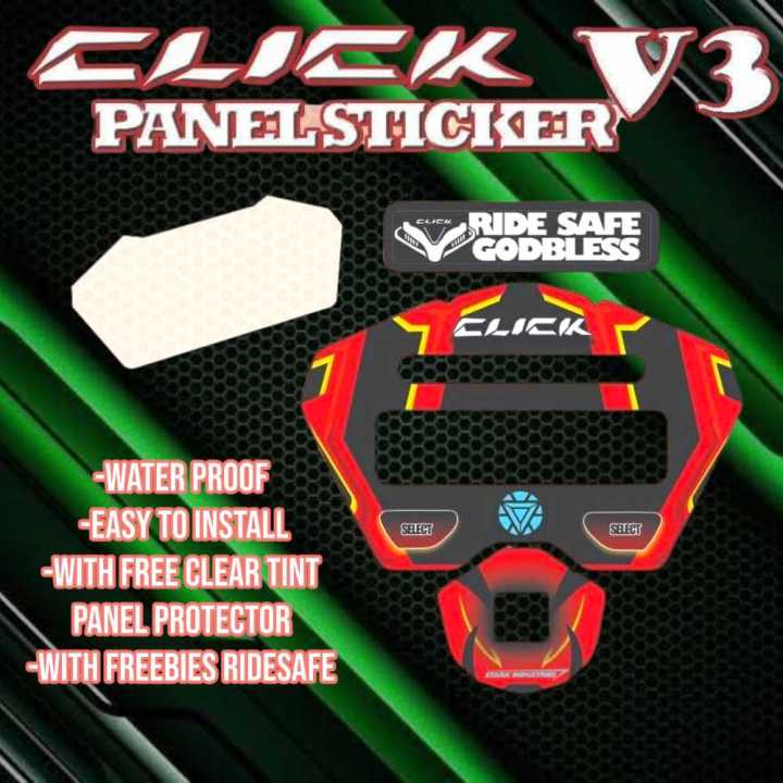 HONDA CLICK V3 & V4 PANEL GAUGE STICKER PROTECTOR/HONDA CLICK PANEL ...