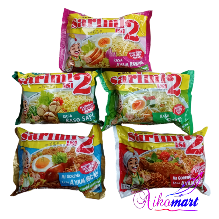 Sarimi Isi 2 Mie Instan Goreng Rasa Ayam Kremess Ayam Kecap Rebus Rasa ...