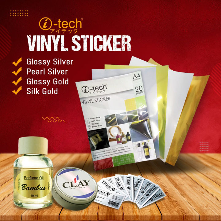 i-tech vinyl sticker paper waterproof A4 size Excellent in color ...