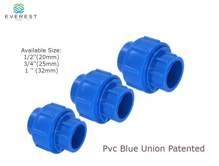 (Per Piece) PVC Blue Union Patente 1/2‘’ ， 3/4‘’ ，1‘’ （20mm,25mm,32mm ...