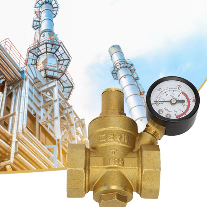 Pressure Regulator Adjustable DN25 Brass Water Pressure Regulator Water ...