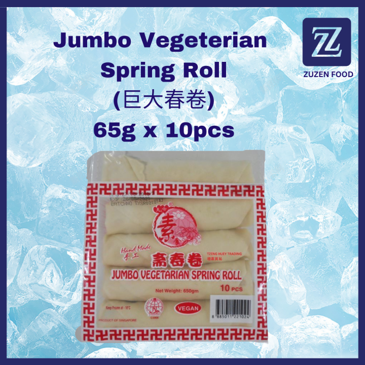 [Zuzen Food] Jumbo Vegetarian Spring Roll - 65g | Lazada Singapore