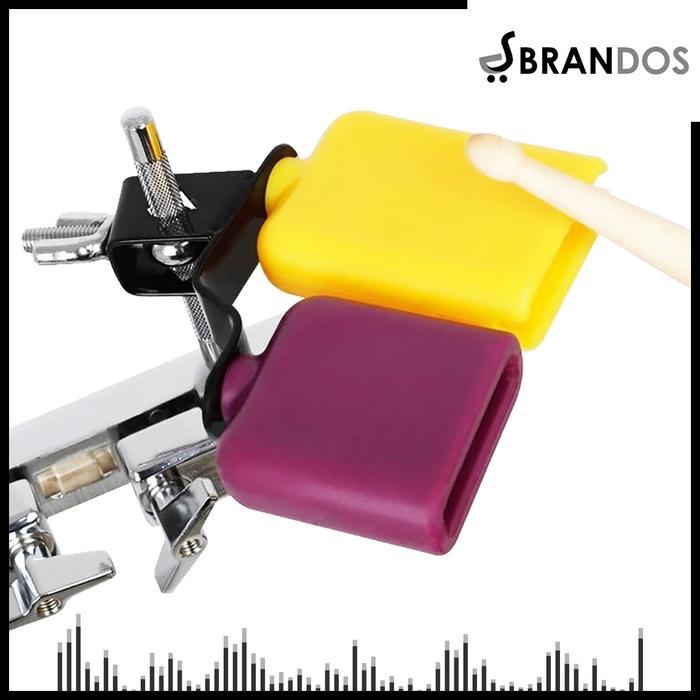 COWBELL DOUBLE DRUM SET HOLDER PLASTIK JAM BLOCK COWBEL CB-60 | Lazada ...
