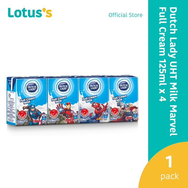 Dutch Lady UHT Milky Marvel Full Cream Pack 4 X 125ml | Lazada