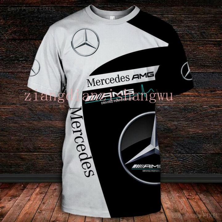 Mercedes Benz car T shirt Men's New Short Sleeves T-shirt 3D Printed ...
