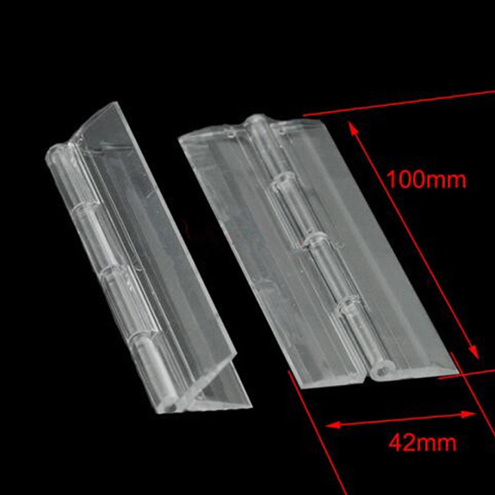 NCVHRT 10PCS Durable Clear Acrylic Folding Hinges Transparent ...