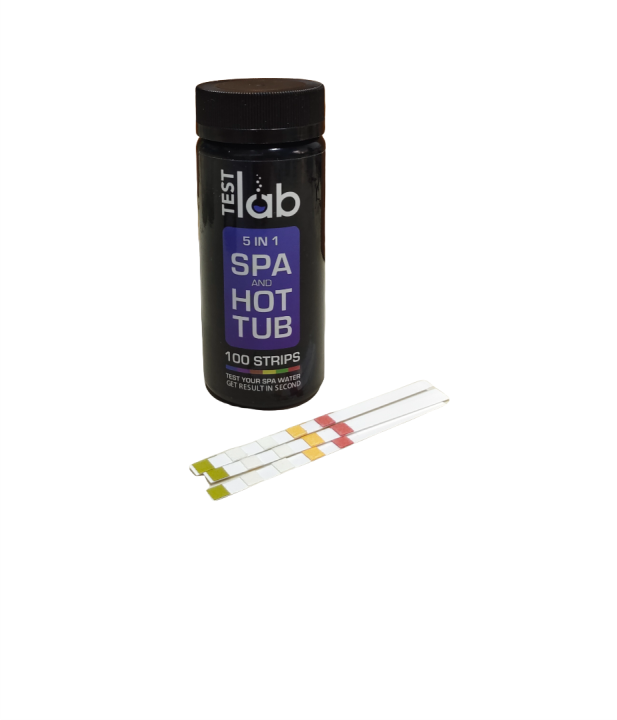 Pool and Hot Tub Test Strips 5 IN 1 Water Test Kit Testing pH, Total ...
