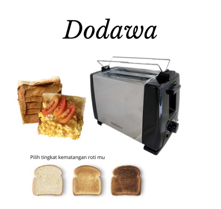 Dodawa toaster 2 in 1 / alat panggang roti & menghangatkan roti / roti ...