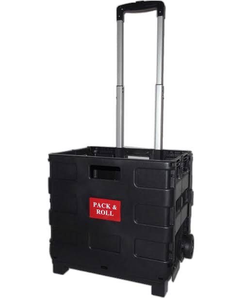 Pack and Roll Foldable portable hand carry trolley stroller cart pack ...