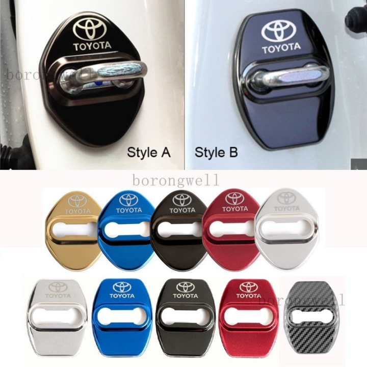 4Pcs Toyota VIOS Car Door Lock Protection Cover Door Latch for Toyota ...