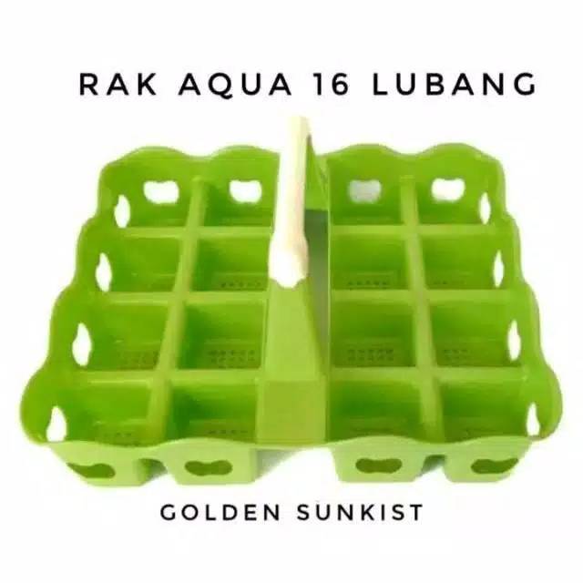 Rak AQUA GOLDEN SUNKIST 16 Lubang | Lazada Indonesia