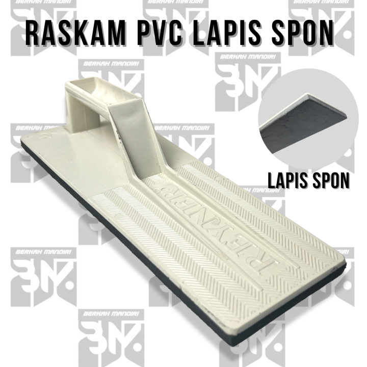 Raskam Pvc + Karet Spon 30cm/Roskam Acian/Plester Plaster Alat ...