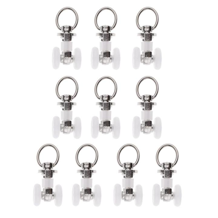 CCEarth 10 Piece Alloy Curtain Track Glider Slide Wheels Roller 30mm ...