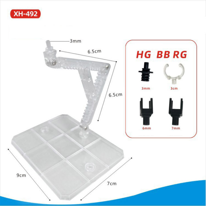 Stand Base Bracket Gundam SHF HG RB BB Action Figure Transparant XH-492 ...