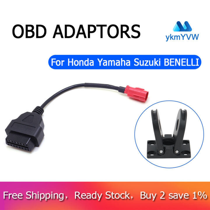 OBD Motorcycle Cable for Honda Yamaha Suzuki BENELLI 6 Pin Plug Cable ...