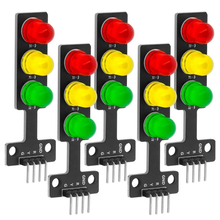 5x LED Traffic Light Module DIY Mini Traffic Light 3.3-5V Compatible ... 5x LED Traffic Light Module DIY Mini Traffic Light 3.3-5V Compatible ...