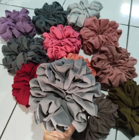 IKAT RAMBUT SCRUNCHIE/CEPOL HIJAB JUMBO | Lazada Indonesia