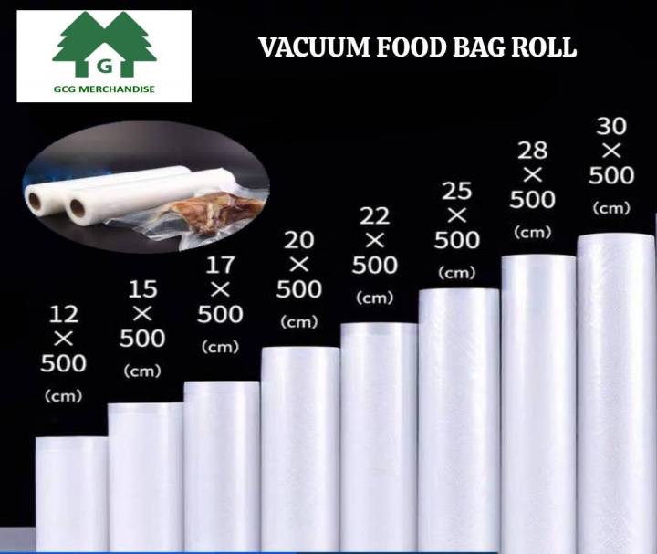 Vacuum sealer food grade sealing bags roll precut package vaccum rolls ...