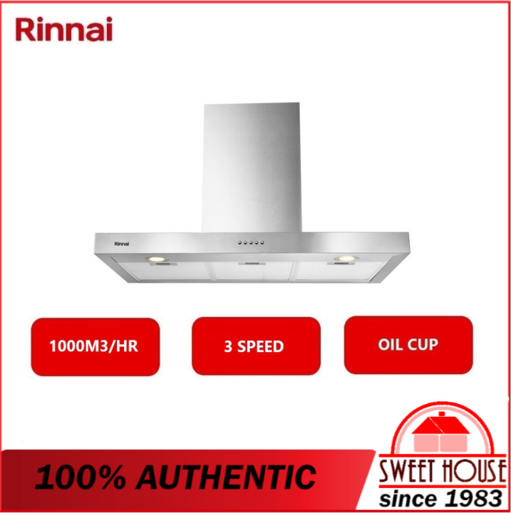 RINNAI RH-C95A-SSVR Chimney Cooker Hood (90cm) | Lazada
