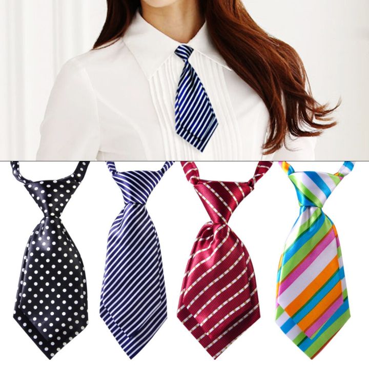 STUPID Women Tie Girl Adjustable Pre-tied Kid Necktie | Lazada PH