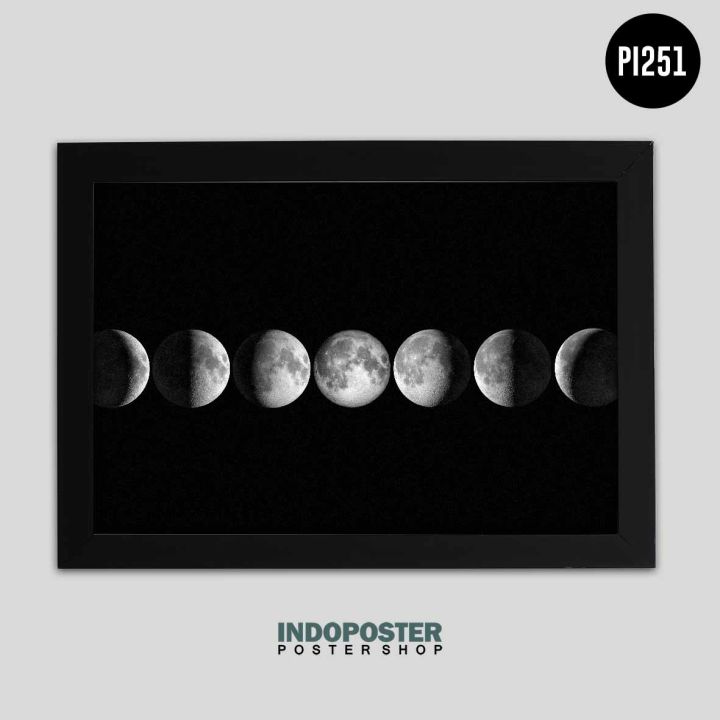Poster Phases of the Moon A3 45X30cm | Lazada Indonesia