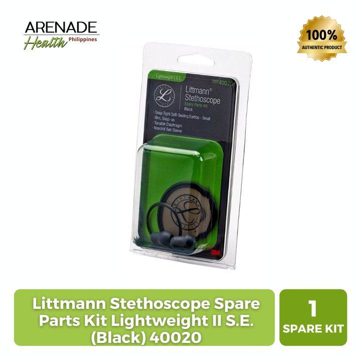 Littmann Stethoscope Spare Parts Kit Lightweight II S.E. (Black) 40020 ...