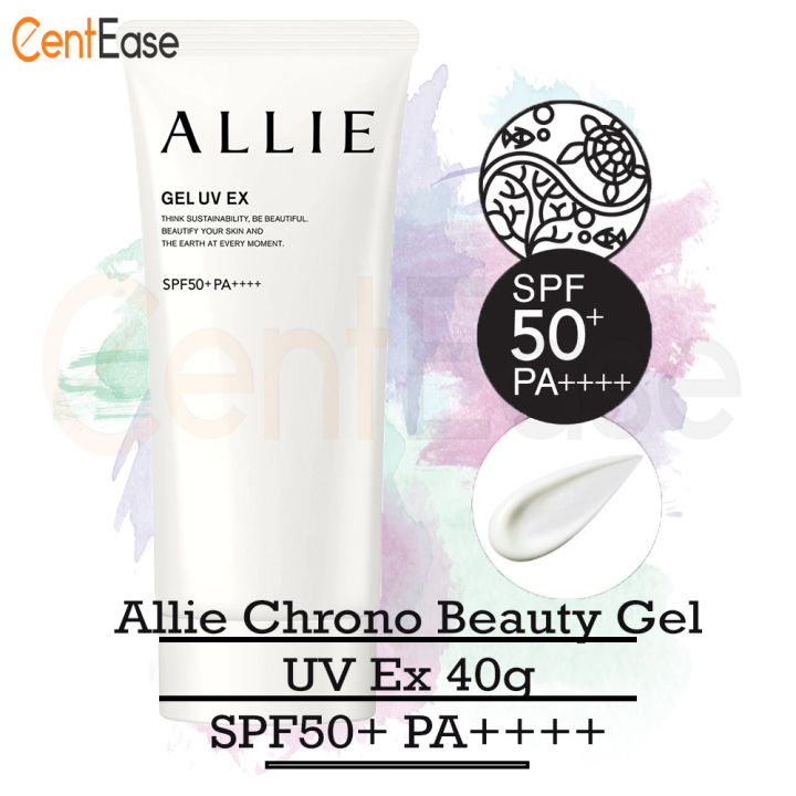 Allie Chrono Beauty Gel UV Ex 40g / 90g (Exp: Mar 2025) SPF50+ PA++++ | Lazada