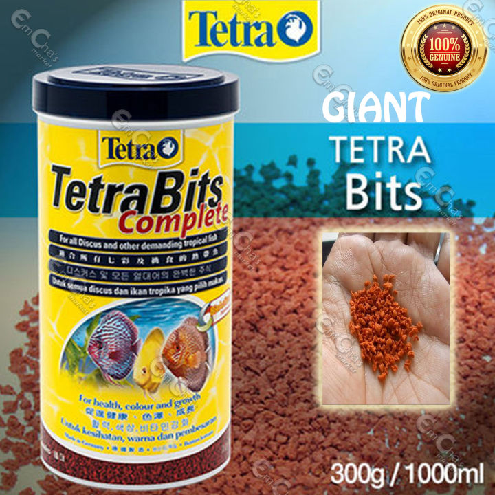 GIANT Tetra Bits Complete 300g/1000ml ff) Discus Food Tetrabits Fish ...