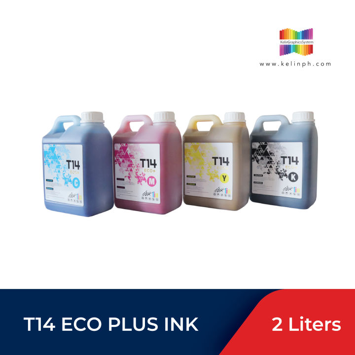 KGS Solvent Ink T14 Eco Plus 2 Liters Compatible for 14 PL-42 PL ...