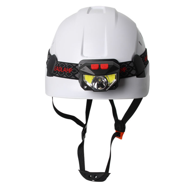 【Shop the Look】 Construction Safety Helmet With Led Headlamp Ce Abs ...